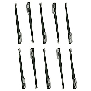 CARCAREZ 7'' Long Toothbrush Style Car Auto Detailing & Seam Brush for Car Interior Cleaning, Pack of 10