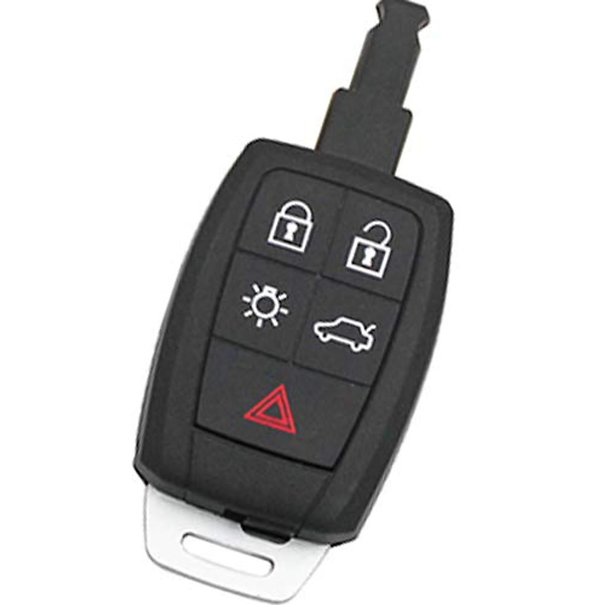 Keymall keyless Entry Replacement Remote Key Shell Case Blank 5B Fob for Volvo C30 C70 V50 S40 FCC ID: KR55WK49259