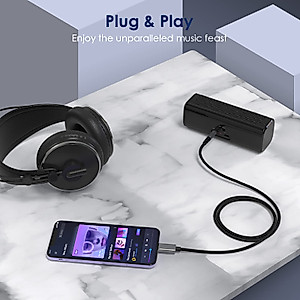 MOOU iPhone Aux Cord for Car, Apple MFi Certified Lightning to 3.5 mm Audio Cable, 6.6FT, Compatible with iPhone 14/13/12/11/X/XS/XR/8, Speaker Adapter