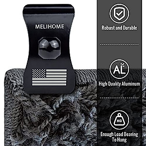 MELIHOME Quilt Wall Hangers Aluminum Tapestry Hangers 2-Pack Quilt Hangers for Wall Hangings, Display Carpets, Tapestry, Rugs, Material Upgrade