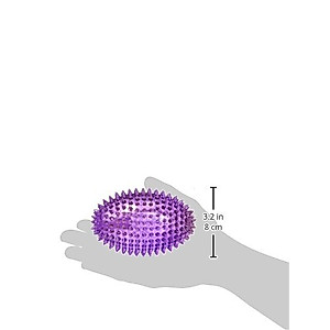 Gnawsome™ 4.5” Spiky Squeaker Football Dog Toy - Large, Cleans Teeth and Promotes Good Dental and Gum Health for Your Pet, Colors Will Vary,All Breed Sizes