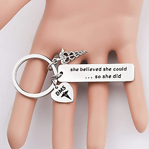 FOTAP Diagnostic Medical Sonographer gift Sonographer Doctor Keychain DMS Graduation Gift Radiologist Tech gift (DMS key)