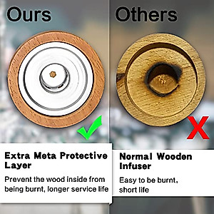 Cocktail Smoker Kit with Torch Whiskey Smoker Kit with 4 Flavors Wood Chips for Cocktails Whiskey Bourbon Cheese & Meats Gifts for Men Boyfriend Husband Dad (No Butane)