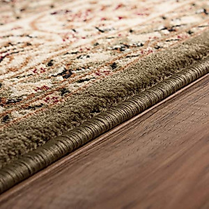 Well Woven Barclay Sarouk Green Traditional Area Rug 5'3" Round