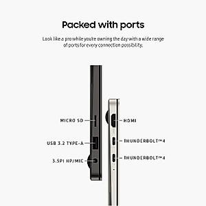 SAMSUNG 16” Galaxy Book3 Pro Laptop PC Computer, 13th Gen Intel Core i7-1360P Processor / 16GB / 1TB, 3K AMOLED Screen, 120hz, Fingerprint Reader, FHD Webcam, 2023 Model, NP960XFG-KA1US, Beige