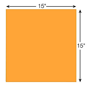 Post-it Super Sticky Big Notes, 15in x 15 in, 1 Pad, 2X the Sticking Power, Neon Orange (BN15)