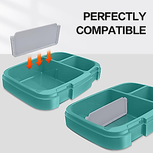Enlisiwte 3 Pcs Replacement Insert Divider for Bentgo Fresh, Food Safe Tray Divider for Bentgo Fresh Lunch Box & for Bentgo Adult Lunch Box - Large Bento Box Divider