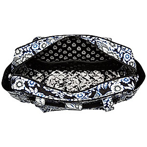 Vera Bradley Women's Cotton Stroll Around Baby Diaper Bag, Snow Lotus, One Size