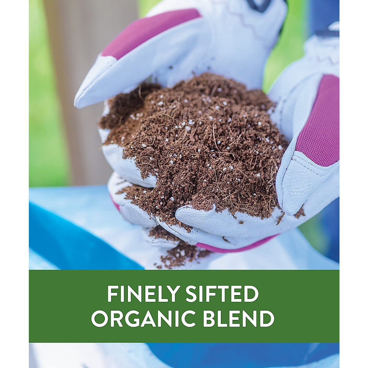 Apollo Exports International 24" Adjustable Railing Planter, Black and Burpee, 9 Quarts | Premium Organic Potting Natural Soil Mix