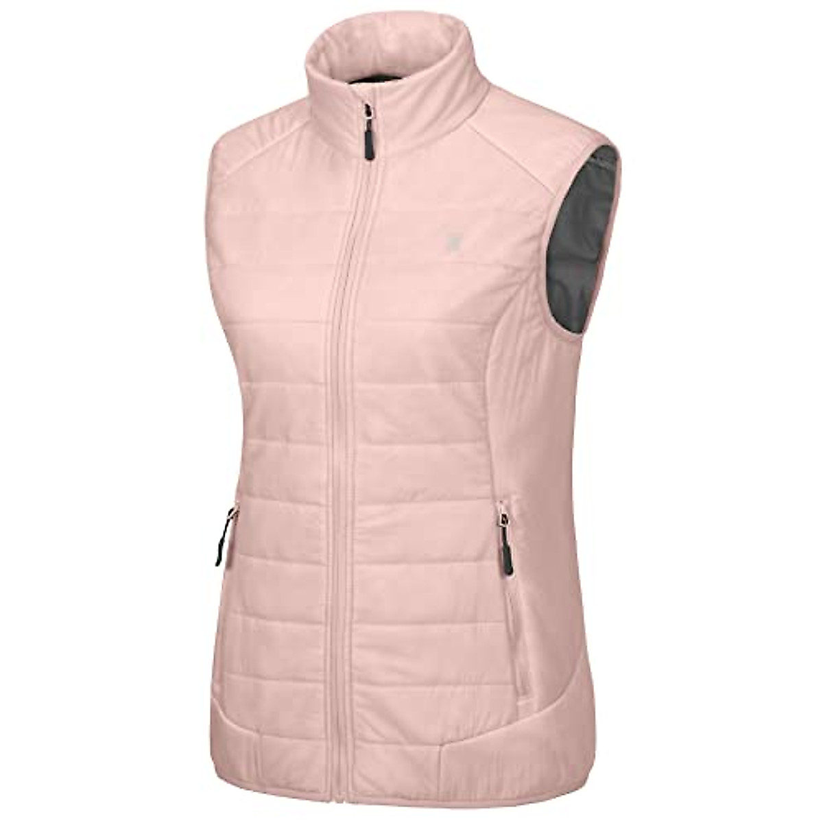 Little Donkey Andy Women’s Lightweight Puffer Vest, Packable Sleeveless Jacket for Hiking Ski Walking Soft Pink M