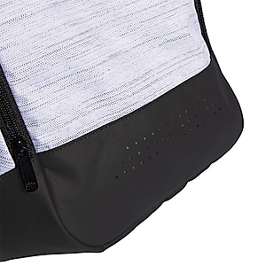 adidas Unisex Defender 4 Small Duffel Bag, Two Tone White/Black, One Size