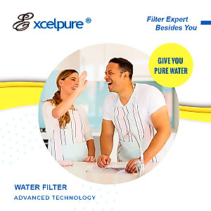 EXCELPURE 5 Micron 10"x2.5" Whole House String Wound Sediment Filter for Well Water, Replacement Cartridge for Universal 10 inch RO System, WP-5, Aqua-Pure AP110, CFS110, Culligan P5, CW-MF, 4PACK