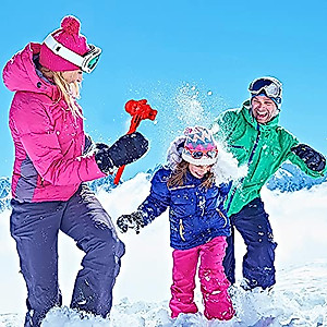 Christmas Ornament Xmas Creative Gift for Family Snowball Clip Children's Winter Outdoor Toys Snow Sticks Snowball Fights and Snow Toys for Xmas Holiday Party Decor Outdoor Lawn Yard Garden