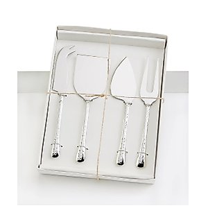 Giftcraft 094544 Cheese Knives, Stainless Steel, Set of 4