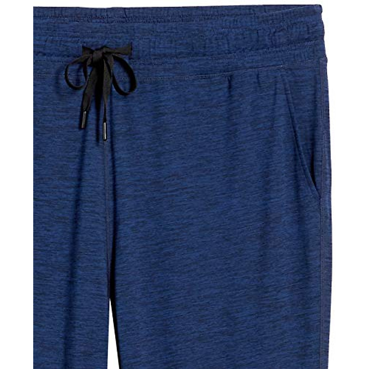 Amazon Essentials Women's Brushed Tech Stretch Crop Jogger Pant (Available in Plus Size), Navy Space Dye, Large