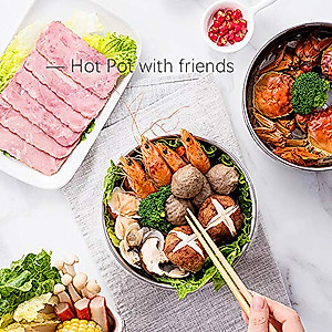 Drizzle Foldable Electrical Cooker Travel Pot - Dual Voltage 100V-240V Hot Pot Cooking - Food Grade Silicone Cookerware Boiling Water Steamer - Camping Office Hotel Noodle Porridge Soup