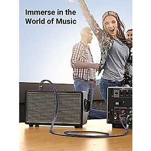 UGREEN RCA Cable, 6FT 2RCA Male to 2RCA Male Stereo Audio Cable Gold Plated Car Audio Subwoofer Adapter Dual Shielded Red and White Cord for Home Theater Amplifier Hi-Fi System Car Audio Speaker