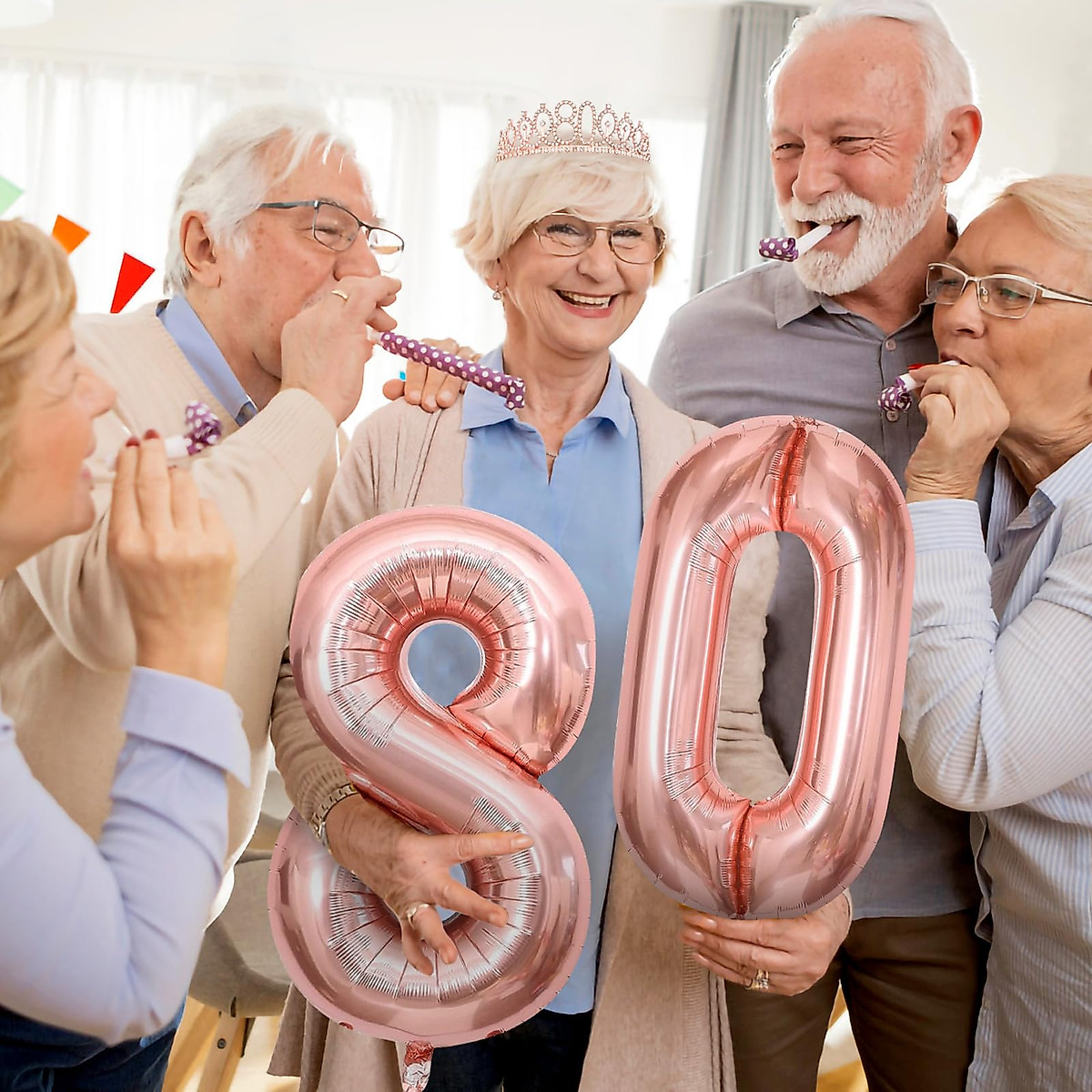 18th Birthday Decorations for Girls, Including 18th Birthday Tiara and Sash, Happy Birthday Banner, Happy Birthday Cake Toppers, Number Candles and Balloons Set, 18th Birthday Gifts for Girls