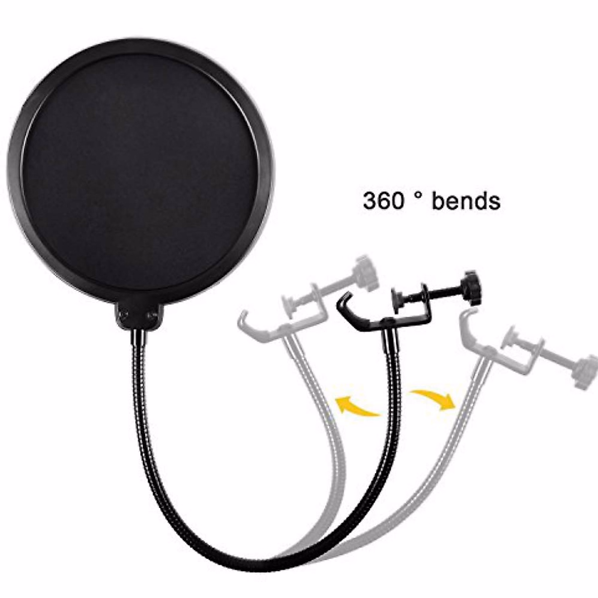 Earamble Studio Microphone Pop Filter Round Shape Mic Wind Mask Shield Screen