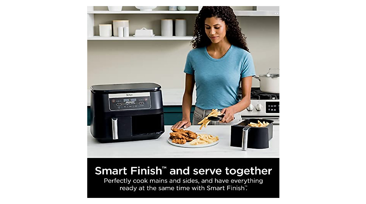 Ninja Foodi 6-Qt DualZone 2-Basket Air Fryer | Cook 2 Foods At Once