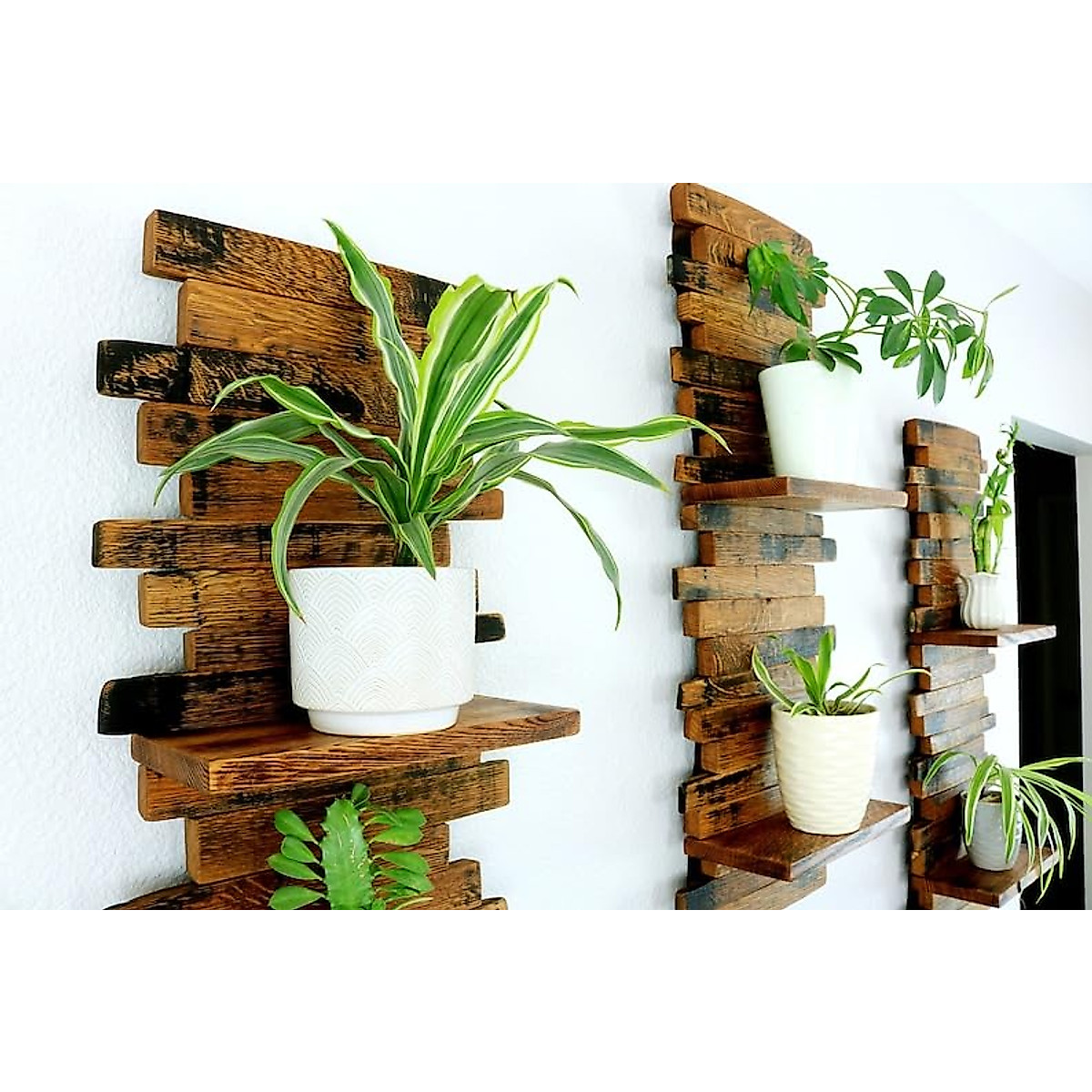 VOFMK Whiskey Barrel Plant Shelving (Large Double x2)