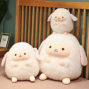 TONGSONG 12 Inch Plush Sheep Stuffed Animal Sheep Hugging Pillow Cuddly Lamb Pillow Plushies Toy Lamb Huggable Anime Gifts for Kids and Lovers in Birthday, Valentines, Christmas, Thanksgiving Day...