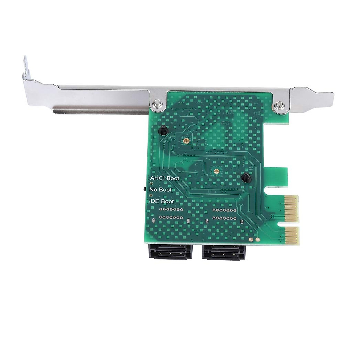 SATA 3.0 Expansion Card, 4Port PCIE to SATA 3.0 Expansion Controller Card, Rear SATA3.0 Interface, 4U, 2U Universal, Thick GoldPlated PCIE Interface, Fourlayer Circuit Board, Three Modes