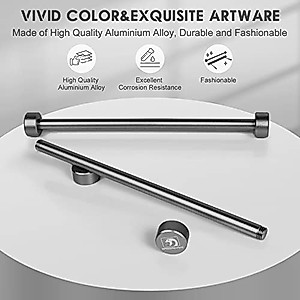 ZIYOU LANG Custom Coiled Cable Winder Rod Metal Bar Management with Multifunctional Use for DIY Crafts Decorate Your Keyboard Printer PS4 X-Box Switch USB Cable Tidy Your Desk(Gray)
