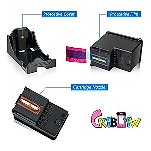 CRTBOTW Remanufactured 67xl Ink Cartridge Replacement for HP 67 XL 67XL (Black&Tri-Color) use for DeskJet 2752 2710 2755 2722 2720 2300 2330 Plus 4100 4152 4158 Envy 6055 6052 6022 Pro 6452 6455