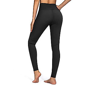 Leggings for Women Butt Lift Bootcut Yoga Pants with Pockets for Women High Waist Workout Bootleg Pants Tummy Control, 4 Pockets Work Pants for Women Capri Pants for Women U44 Black