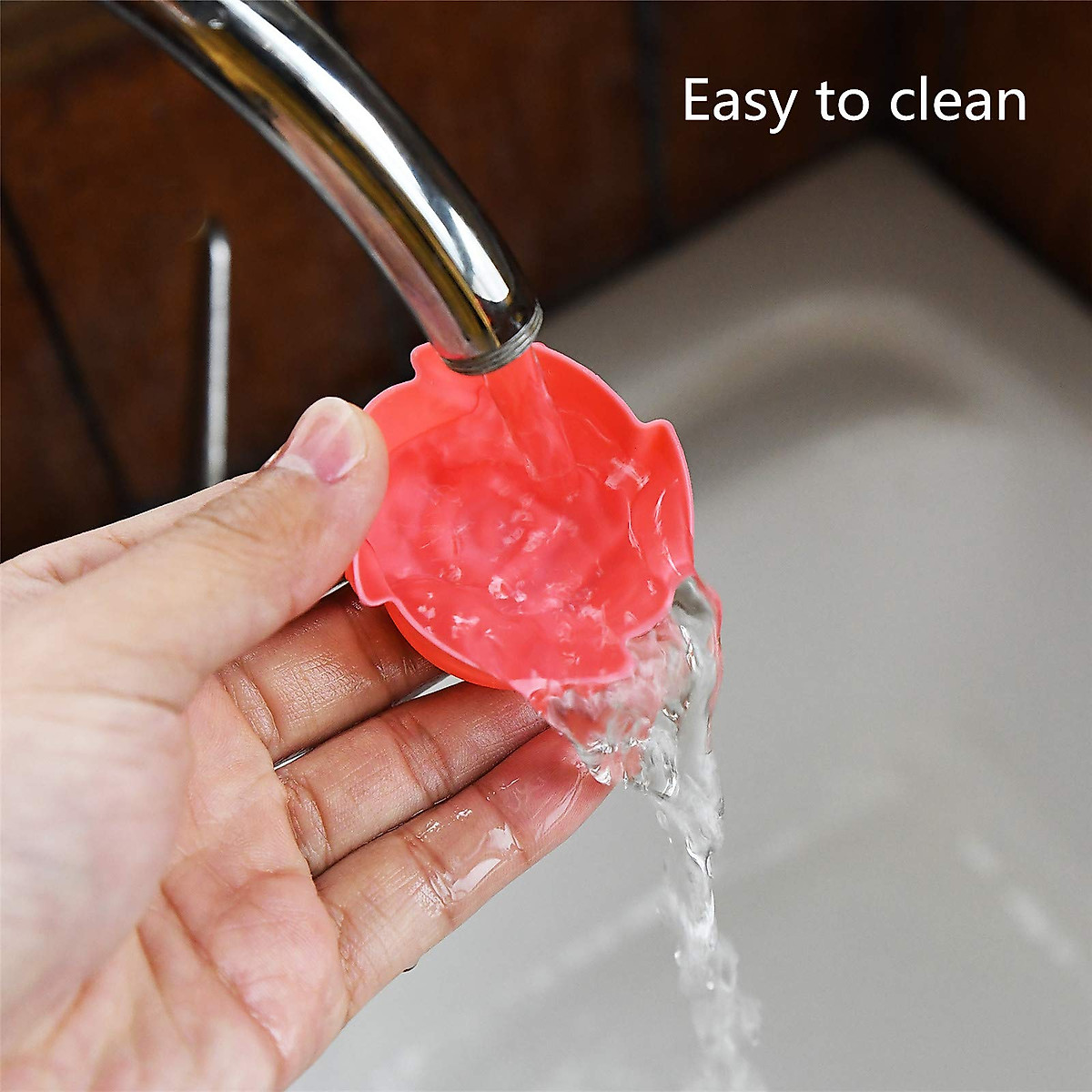 Mirenlife Reusable and Non-stick 2 Inch Mini Size Silicone Baking Cups/Muffin Cups/Mini Cupcake Liners/Mini Chocolate Holders/Truffle Cups -24 Pack-6 Vibrant Colors (Rose)