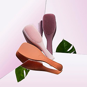 Tangle Teezer The Ultimate Detangler Plant Brush, Dry and Wet Hair Brush Detangler for All Hair Types, Marshmallow Pink