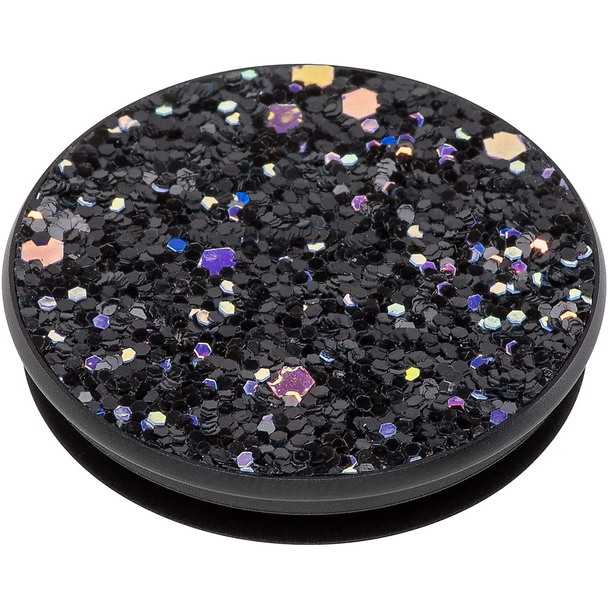 PopSockets Phone Grip with Expanding Kickstand, Glitter PopGrip - Sparkle Black