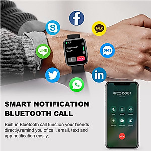 Sedsey 1.69" HD Display Smart Watch for Men Women Activity Fitness Tracker Cheap Gift Smartwatch with Call Heart Rate Blood Oxygen Sleep Monitor Step Calorie Counter Waterproof IP67