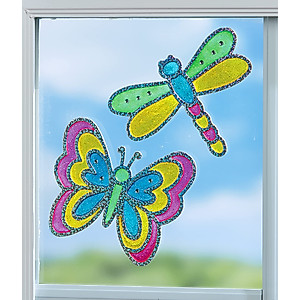 Creativity for Kids Window Art Bug Buddies - Create Your Own Window Art, Suncatcher Kits for Kids, Stocking Stuffers for Kids