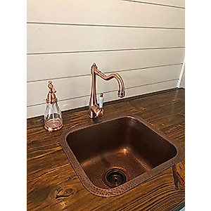 Kitchen Faucet Copper Bar Faucet 360 ° Swivel Single Handle Traditional Period Single Ceramic Lever Kitchen Sink Faucet Antique Mixer Tap One Hole Wet Bar Sink Faucet Victorian Commercial