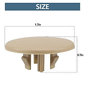 Sikawai 15279689 Armrest Cover Cap for 2007-2019 Che-vy Tahoe Suburban Yukon Cadillac Escalade Replace 15279690 15279691 Left or Right Rear Bucket Seat Arm Rest Snap Handle Trim Bolt - 2 Pack Khaki