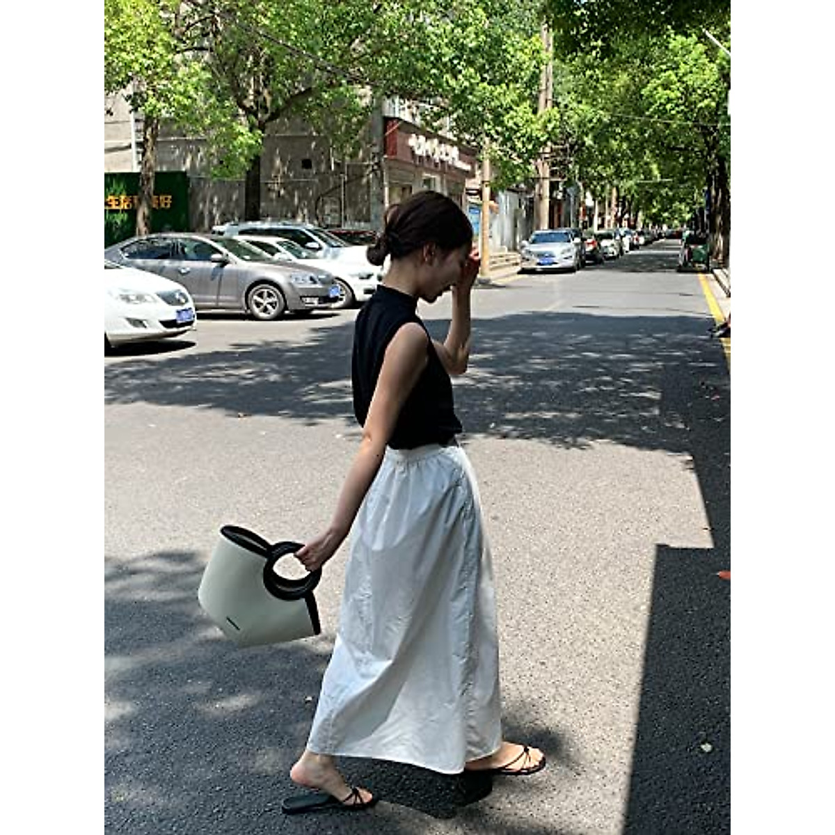 Amazing Song Top Handle Crossbody Bags for Women, Designer Leather Handbag with Removable Strap Inner Purse, Shell Bag