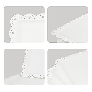 NWK 5 Piece Cake Stand Set with 2xLarge 3-Tier Cupcake Stands + 3X Appetizer Trays Perfect for Wedding Birthday Baby Shower Tea Party