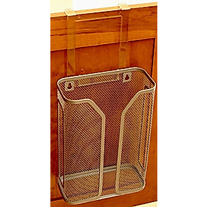 DecoBros Over The Cabinet Door Bag Holder, Silver