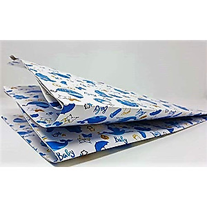 Gift Wrapping Paper 30" x 84" Sheet Vintage Style (Baby Boy)