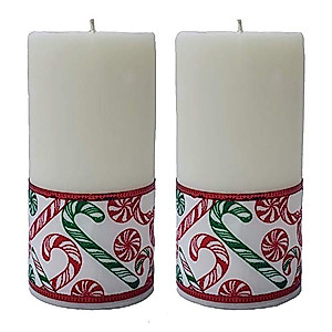 Light Baby Blue Candles Scented Unscented 3x6 Set of 2 60 Hour 20 oz each