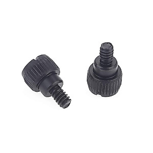 Favordrory 50 Pieces 6#-32x5 Computer Case Thumb Screws, Black