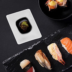 BESTonZON Ceramic Dip Bowls Sets, 3 In White Dipping Sauce Bowls/Dishes for Tomato Sauce, Soy, BBQ and other Party Supplies,Set of 4 Appetizer Plates