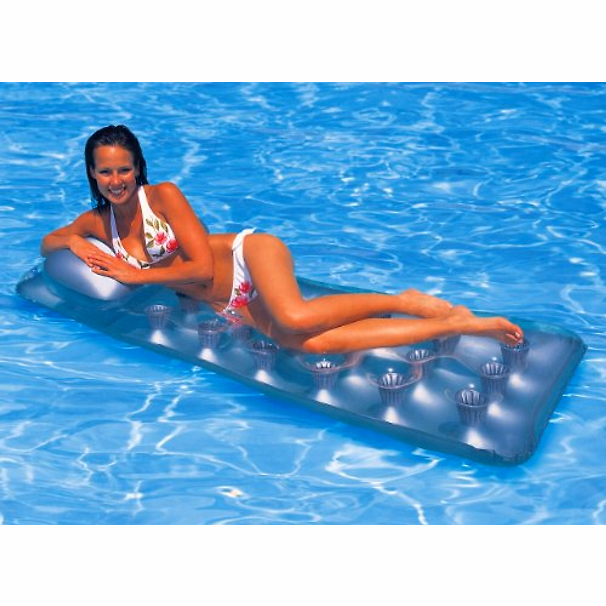 Intex 18-Pocket SUNTANNER, Clear Top/Silver Bottom