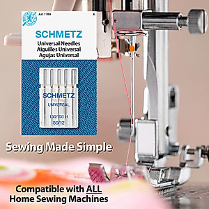 50 Schmetz Universal Sewing Machine Needles -  Size 80/12 - Box of 10 Cards