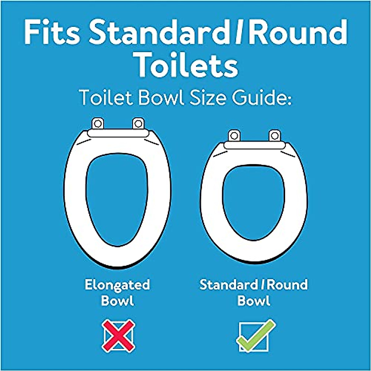 Carex Round Hinged Raised Toilet Seat, Adds 3.5 Inches of Height to Toilet, 300 Pound Weight Capacity, Toilet Seat Riser, Elevated Toilet Seat And Handicap Toilet Seat, Round or Standard