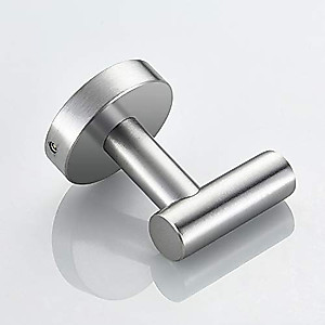 MARMOLUX ACC - Towel Hook Bathroom Single Coat Hook Bath Kitchen Hand Towel Holder Hat Door Hanger Rack Home Storage Spave Saver Bathroom Hardware Wall Mount Stainless Steel Brushed