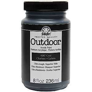 FolkArt Outdoor Paint in Assorted Colors (8 oz), Coal