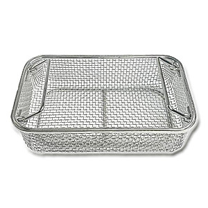 KUNWU SUS304 Stainless Steel Mesh Net Strainer Grill Basket for Medium Cat Litter Box, Rinse, Fry, Steam or Cook Vegetables & Pasta,Easy Clean Durable Net 17.5"x13.5"x3"